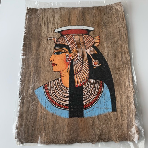 Art | Authentic Egyptian Papyrus Featuring Cleopatra | Poshmark